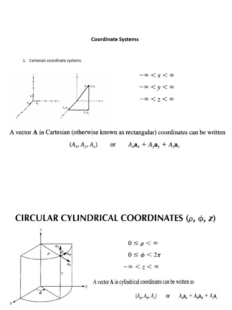 Coordinate Systems | PDF