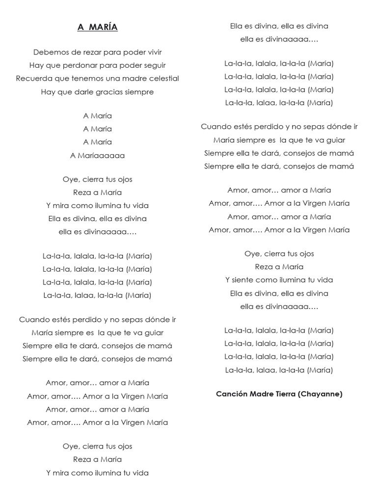 Cancion A Maria | PDF