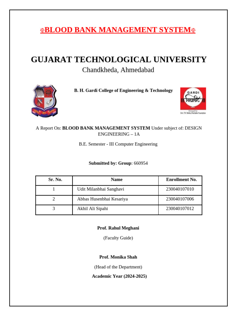 Blood Bank Management System | PDF | Blood Donation | Blood Transfusion
