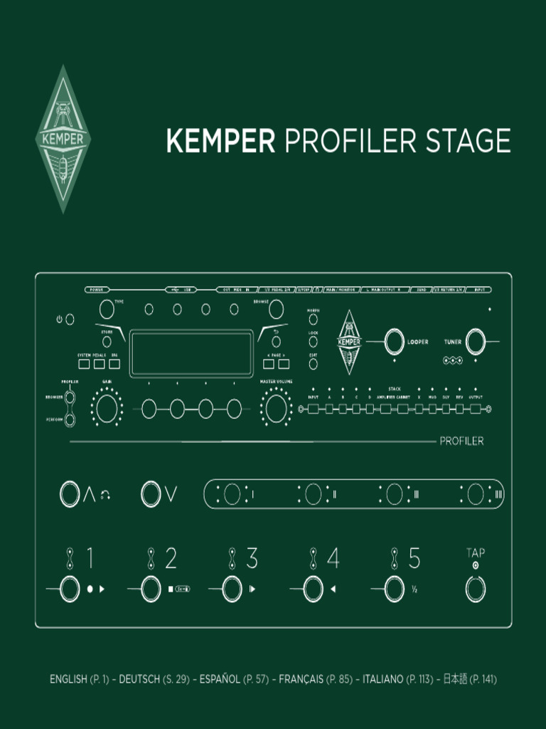 Kemper Profiler Stage Quick Start 2025 Web | PDF | Usb Flash Drive ...
