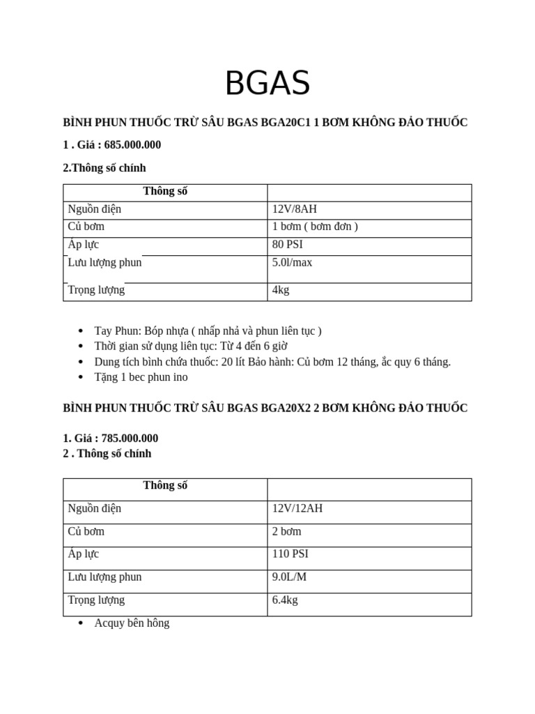 BGAS | PDF