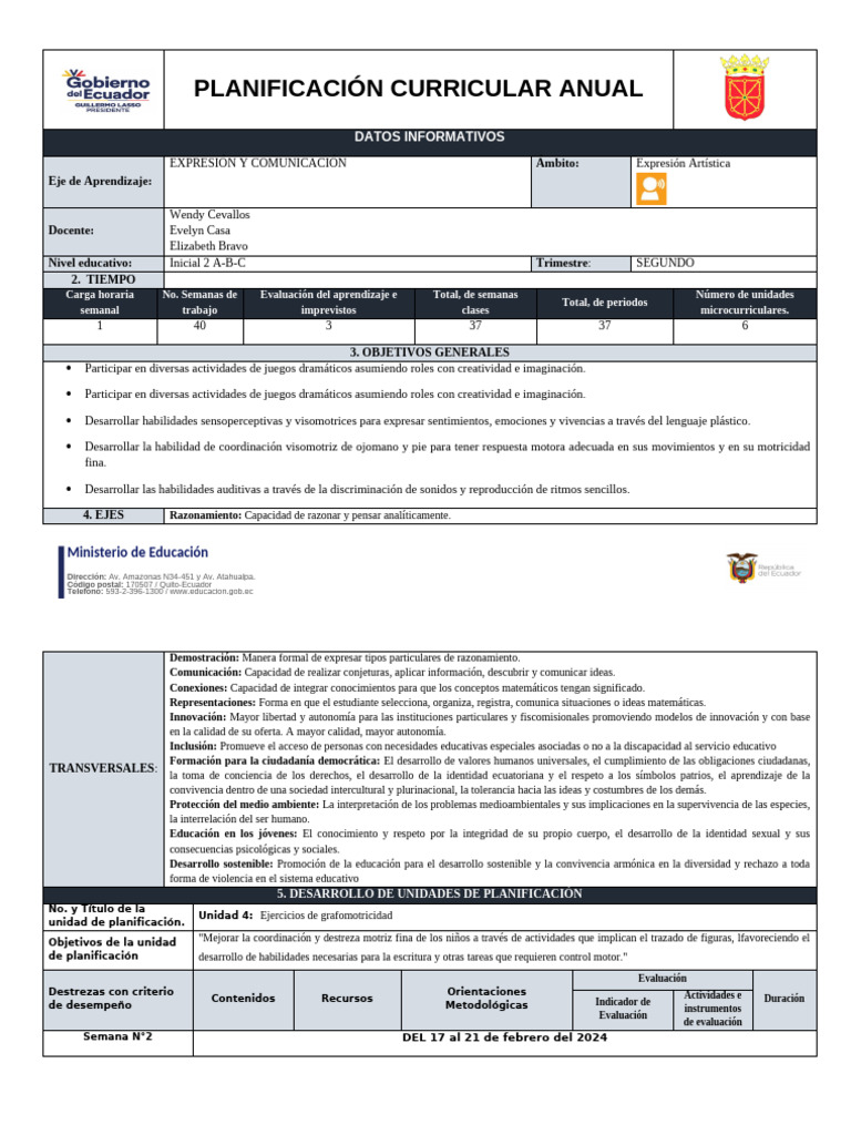 6.-Exp. Artistica Unidad 4 Semana 2 | PDF | Evaluación | Creatividad