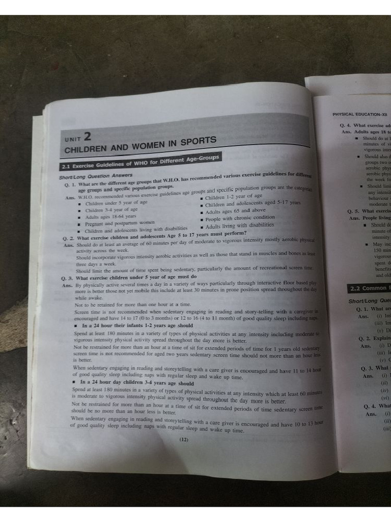 Chp-2 Children and Women in Sports | PDF