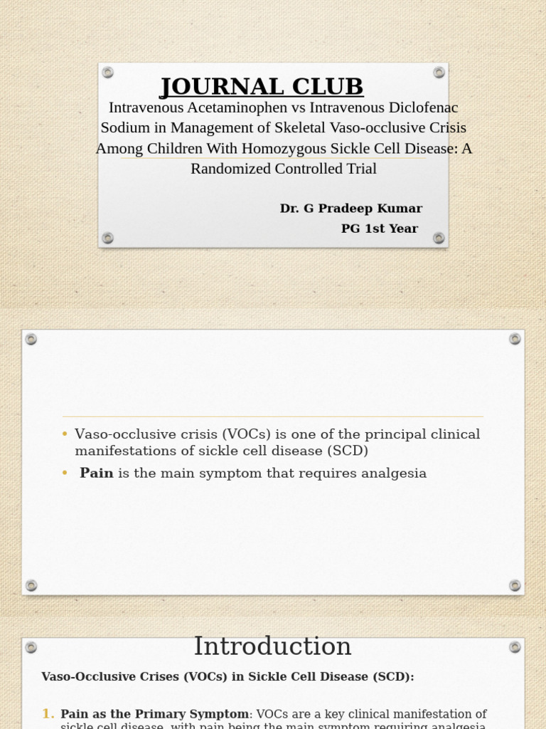 Intravenous Acetaminophen Vs Intravenous Diclofenac Sodium | PDF ...