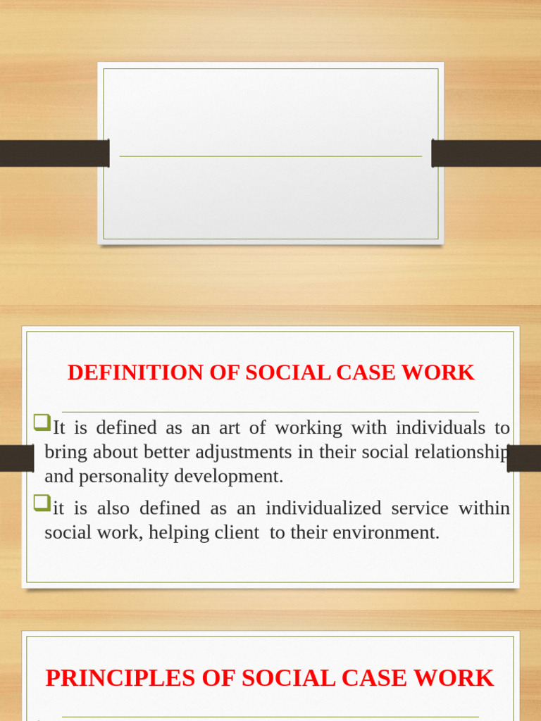 Social Case Work - 063349 | PDF | Social Work | Cognition
