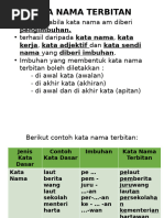 Kata Nama Terbitan | PDF