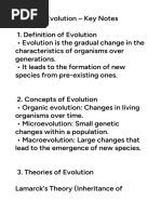 Evolution Notes Class 12 | PDF | Evolution | Natural Selection