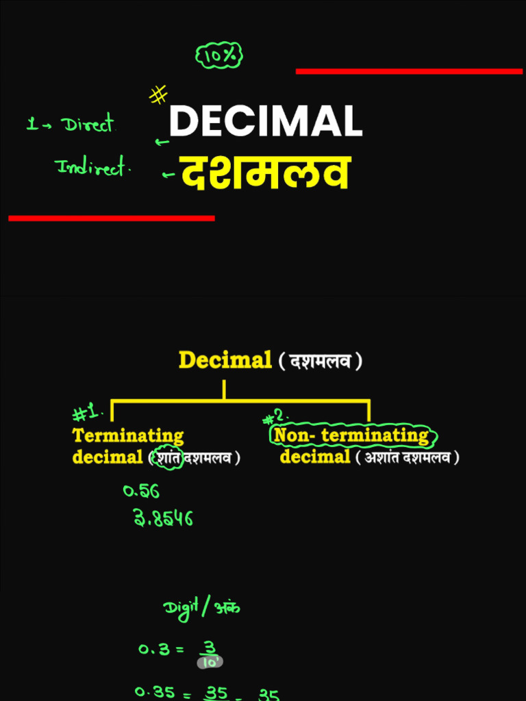 Decimal Class-01 PNG | PDF