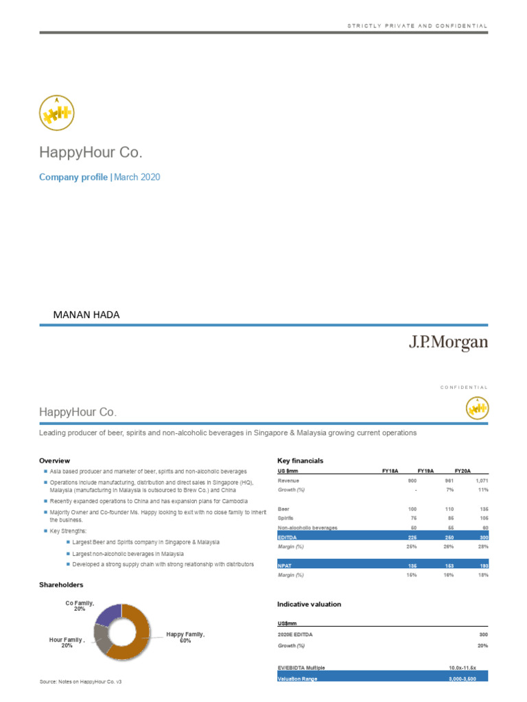 Manan Financial Analysis | PDF | Beer | Alcoholic Drinks