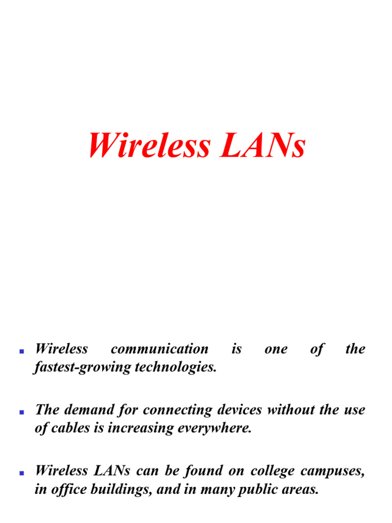 Wireless Lan | PDF | Wireless Lan | Information And Communications ...