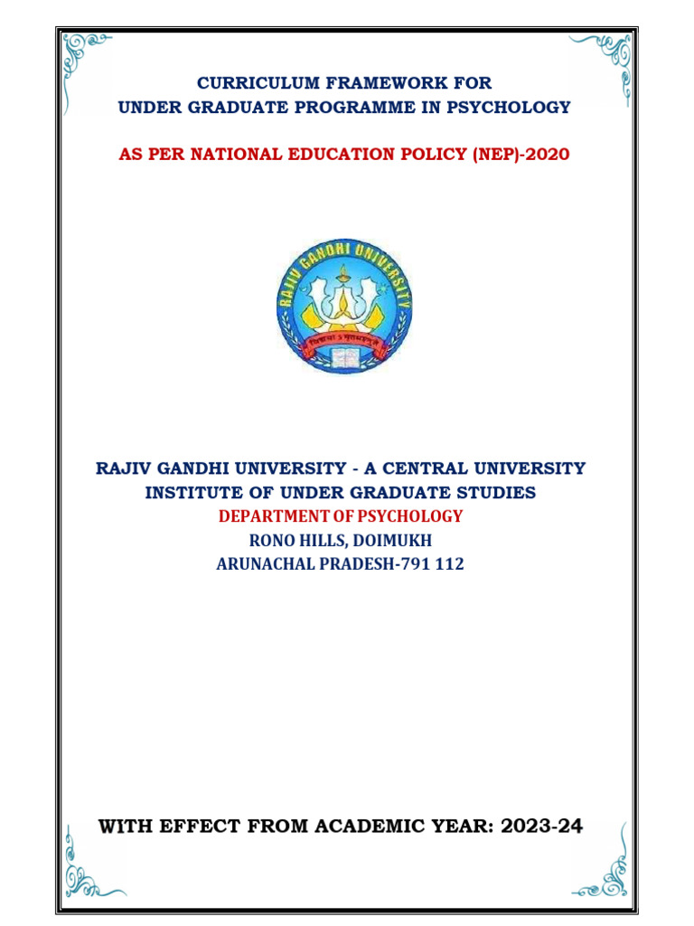 BA Psychology NEP Syllabus Model Template Revised 25-05-2024 Final ...
