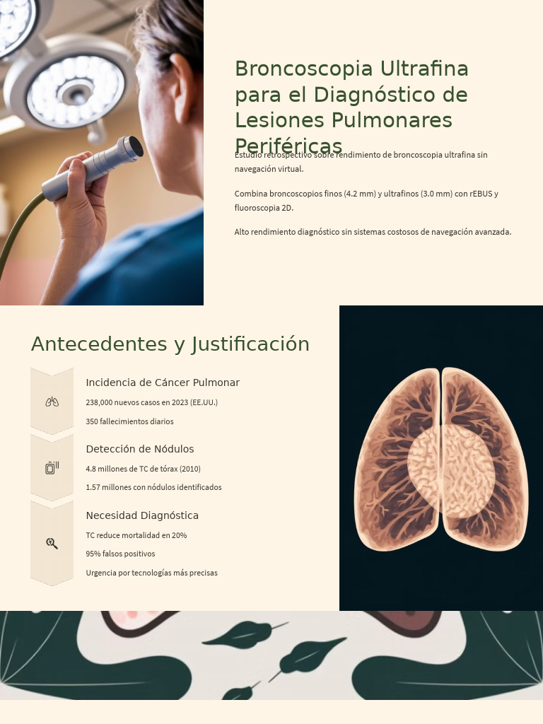 Broncoscopia Ultrafina para El Diagnostico de Lesiones Pulmonares ...