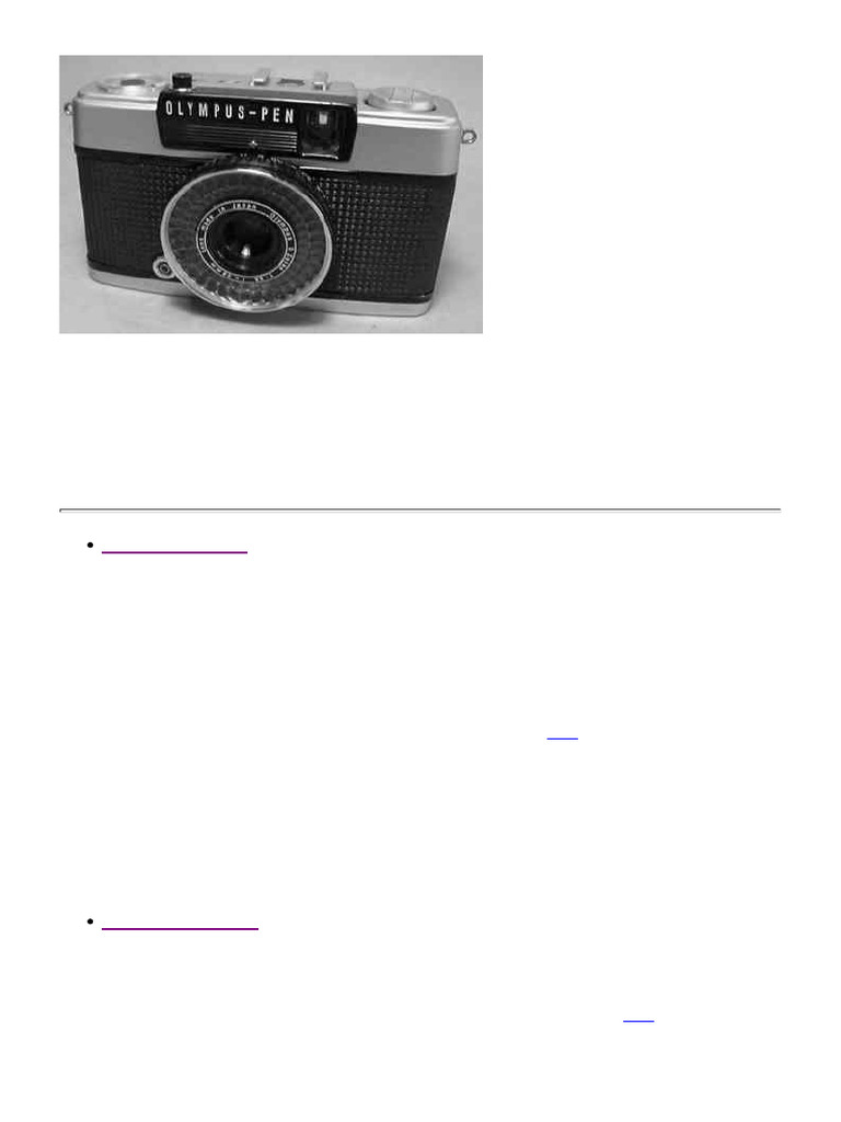 Olympus Half Frame Cameras | PDF | Camera | Camera Lens