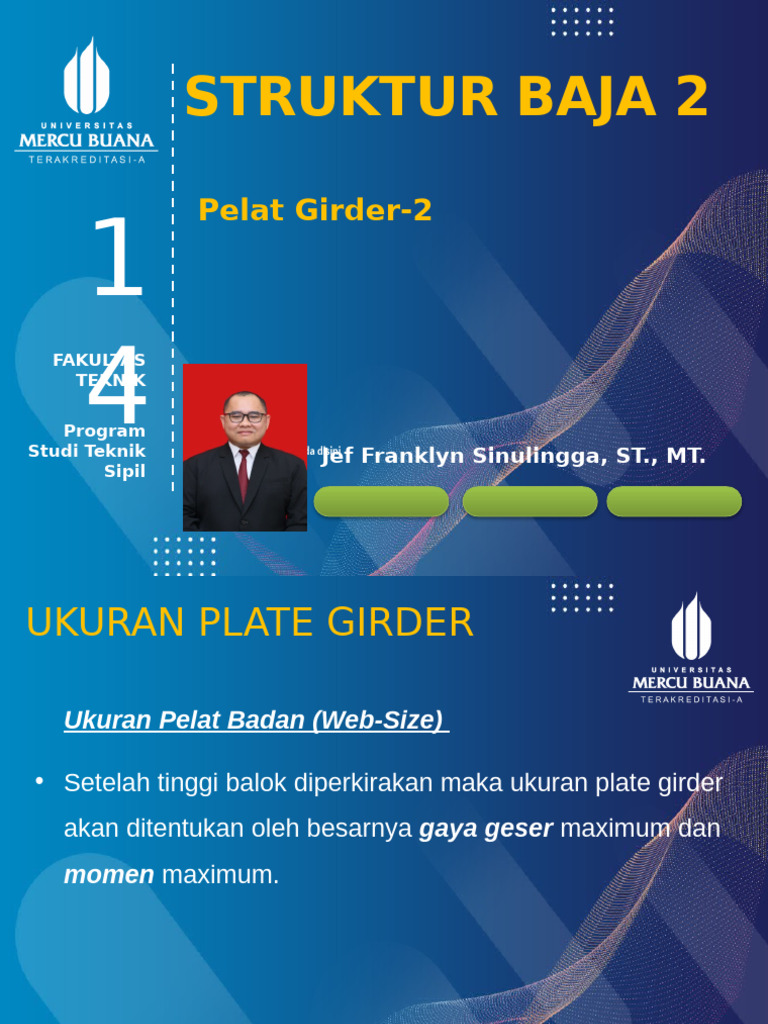 Perencanaan Plate Girder untuk Jembatan | PDF