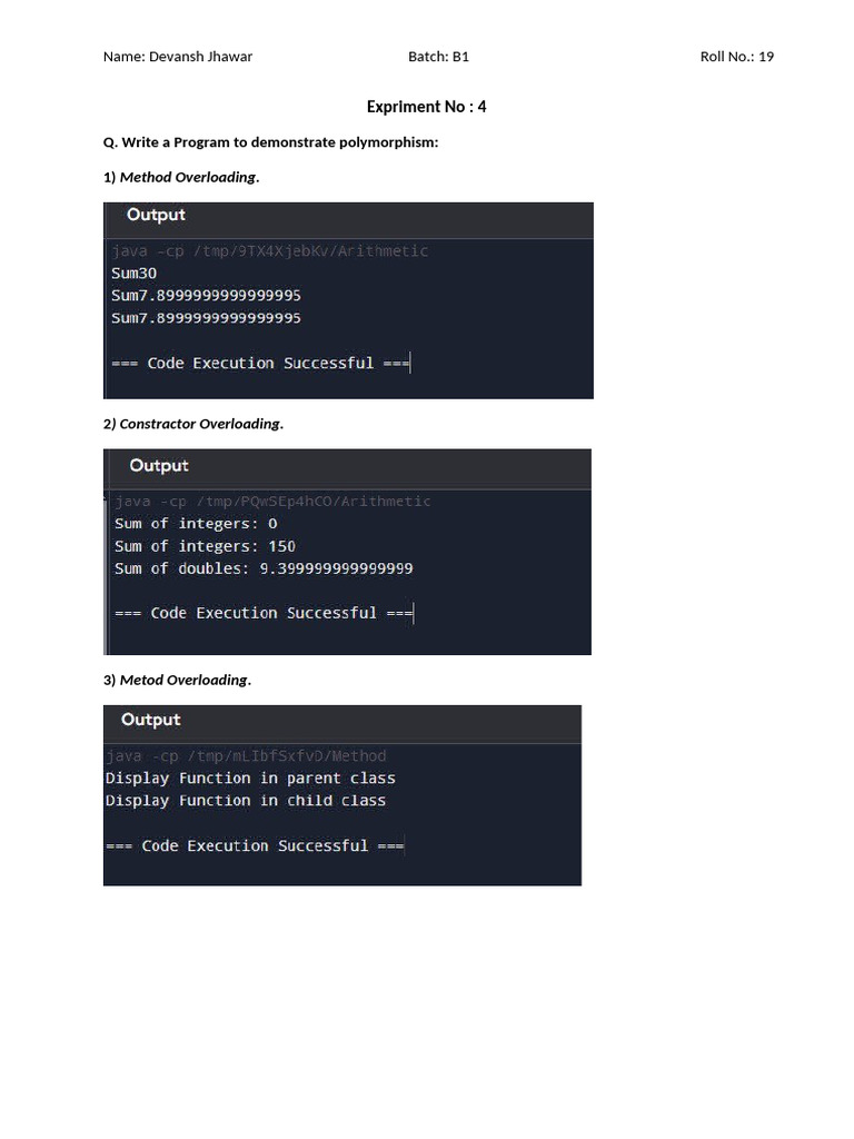 Expriment No 4.java | PDF