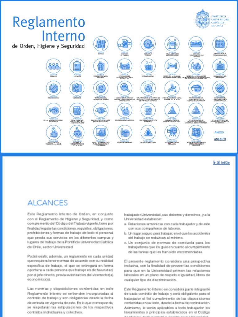 Reglamento Interno de Orden Higiene y Seguridad 2022 | PDF | Derecho laboral | Tiempo de trabajo