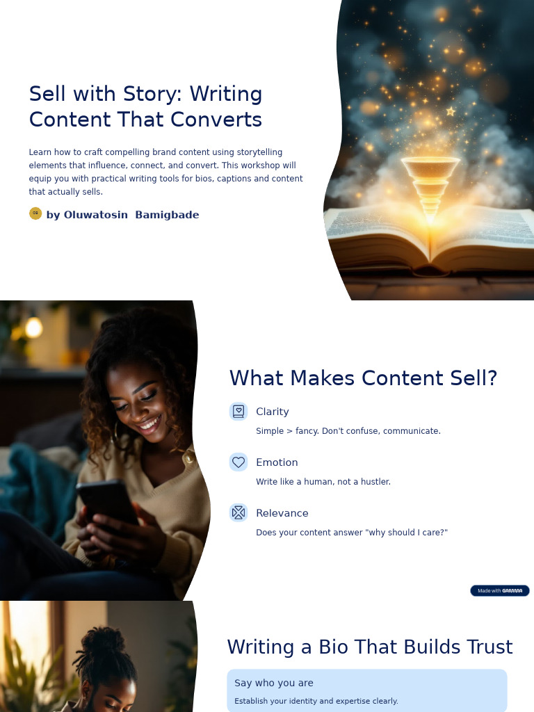 Sell With Story Writing Content That Converts | PDF | Brand | Communication