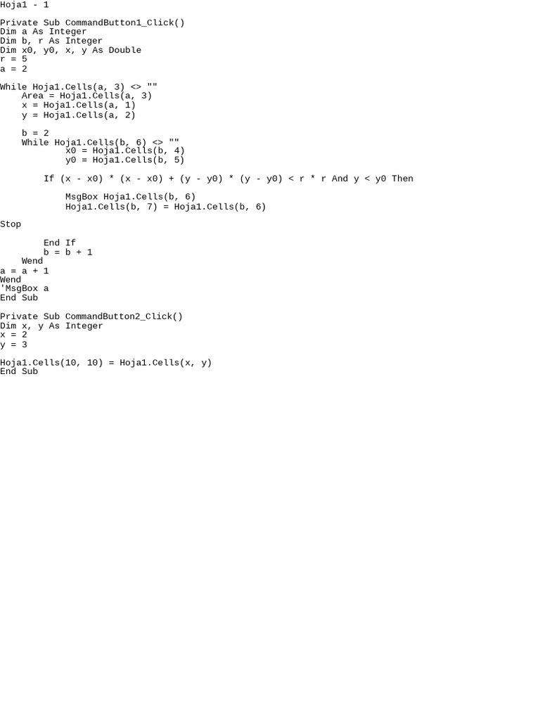 Microsoft Visual Basic para Aplicaciones | PDF