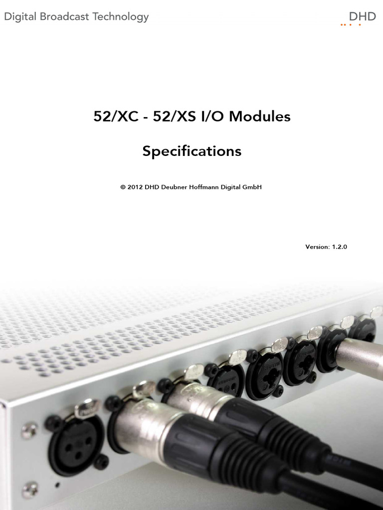 XC Xs Specs en | PDF | Decibel | Analog To Digital Converter