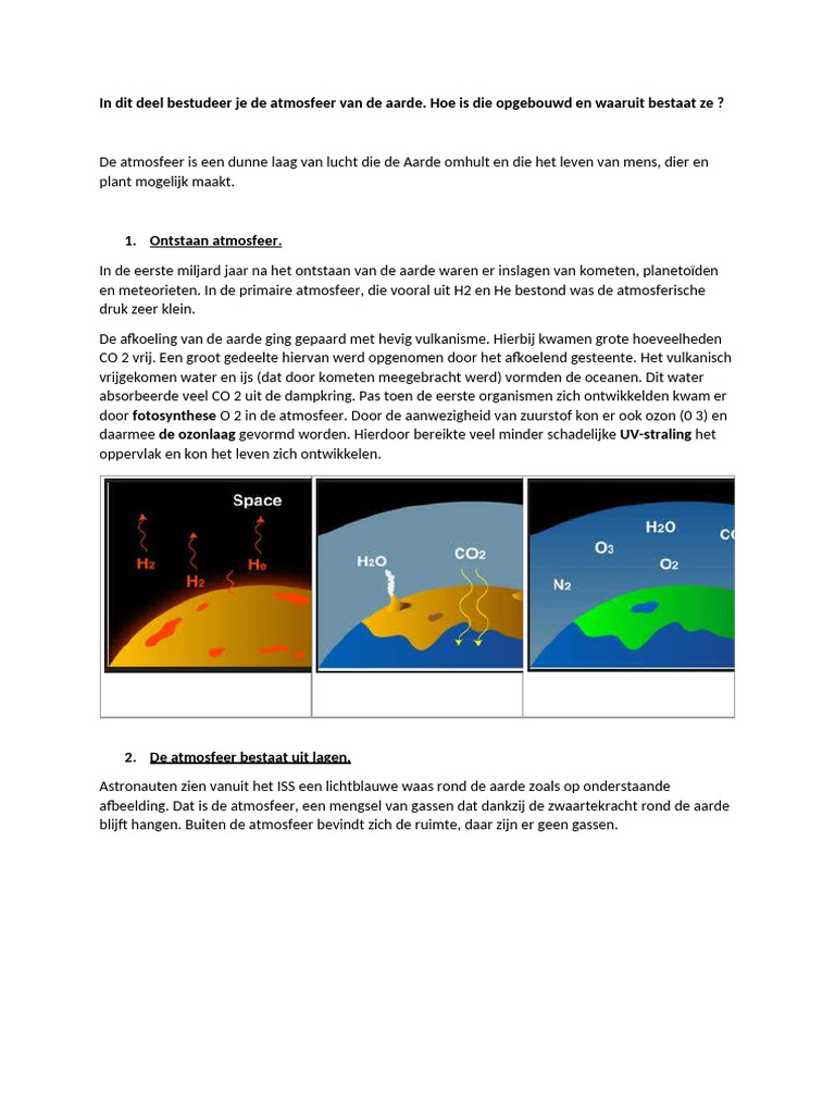 In Dit Deel Bestudeer Je de Atmosfeer Van de Aarde | PDF