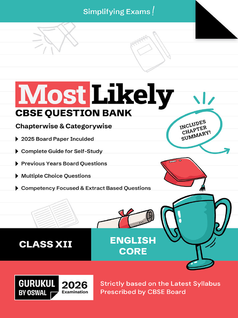 CBSE Class 12 English Core Question Bank | PDF | Reading Comprehension