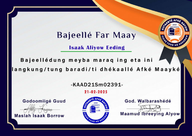 Isaak Aliyow Eeding | PDF