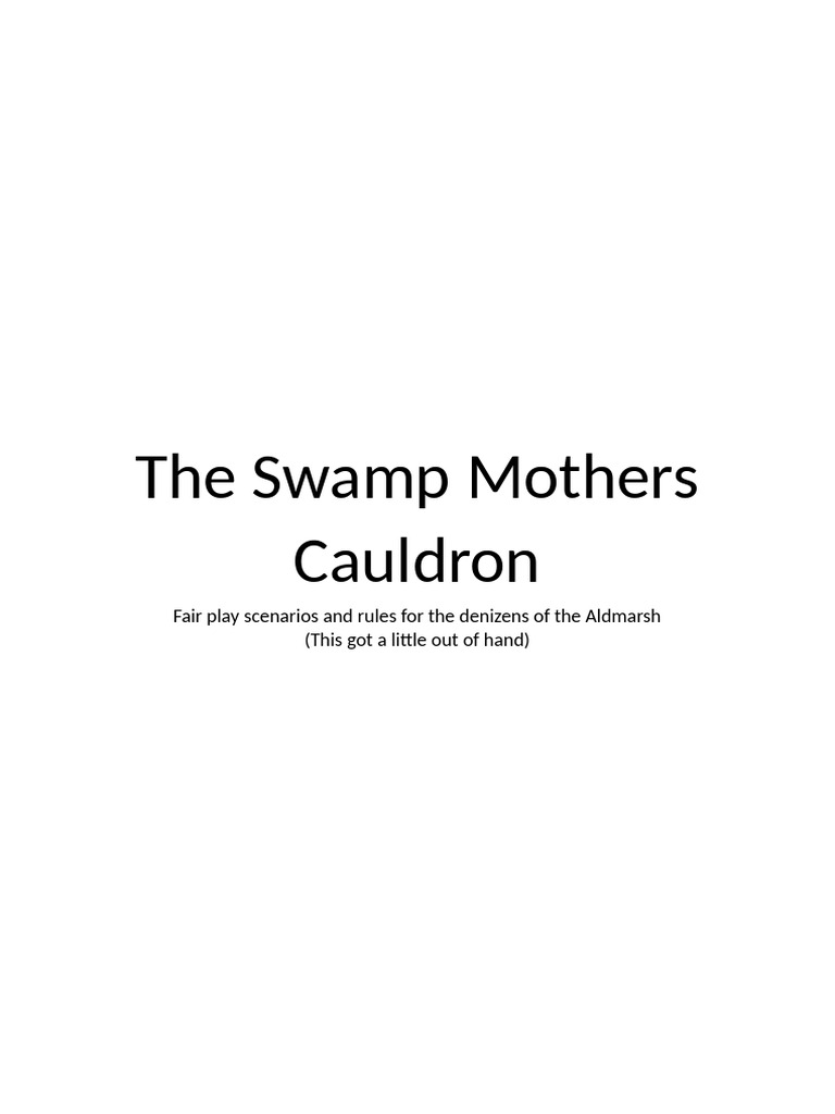 Necropolis28 - Swamp Mothers Cauldron | PDF | Dice