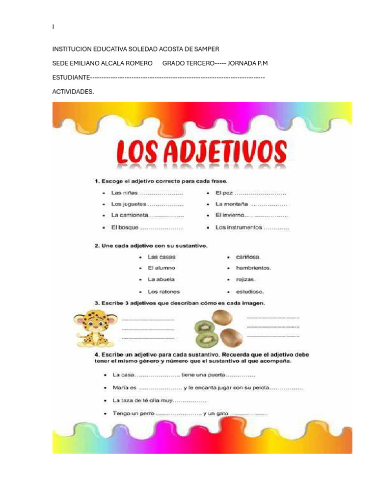 Actividades Trabajo en Clase | PDF