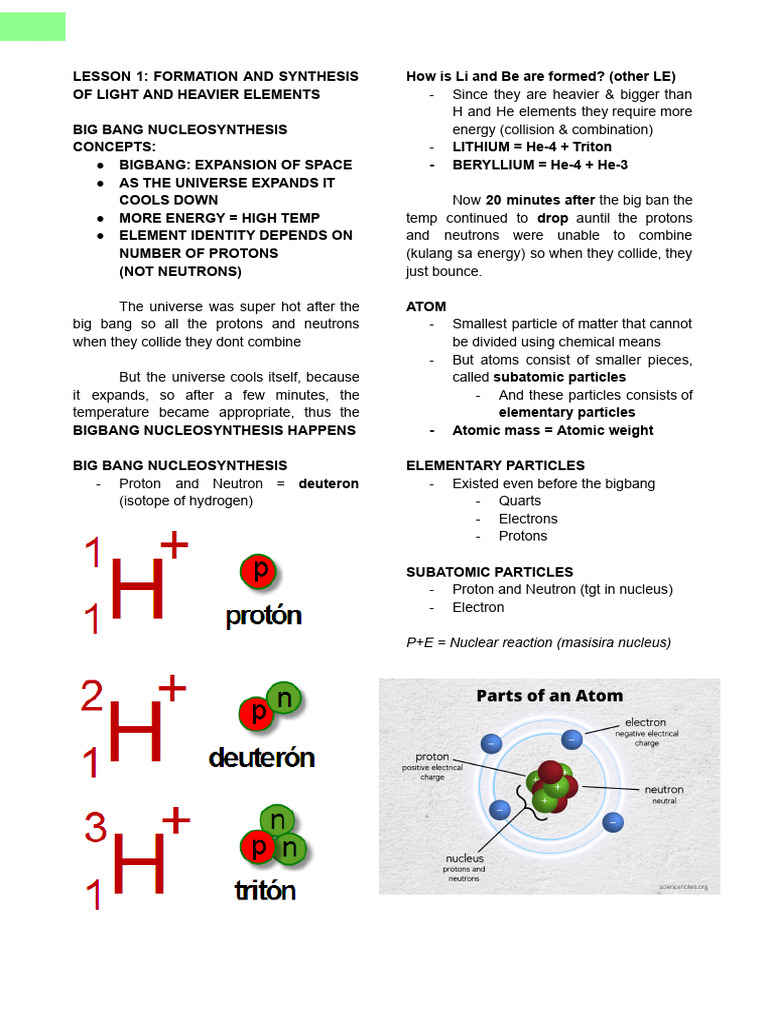 Big Bang Nucleosynthesis Explained | PDF | Chemical Polarity ...