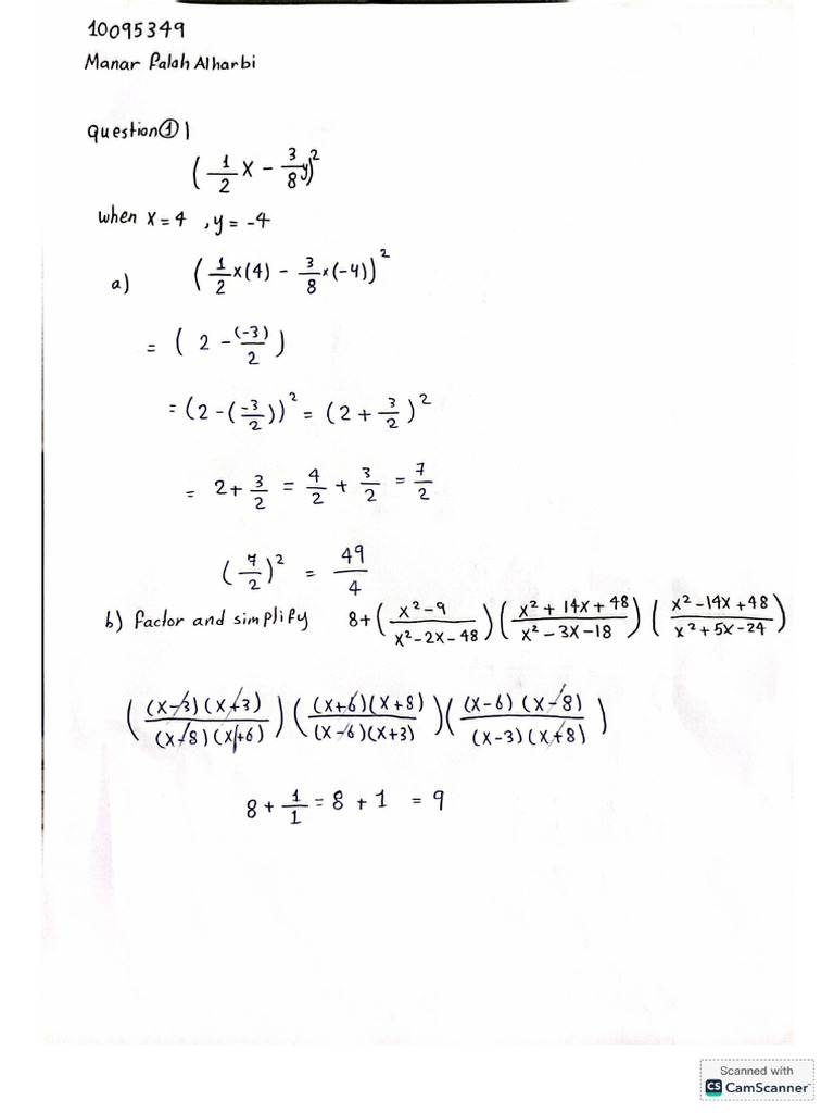 Math Exam | PDF