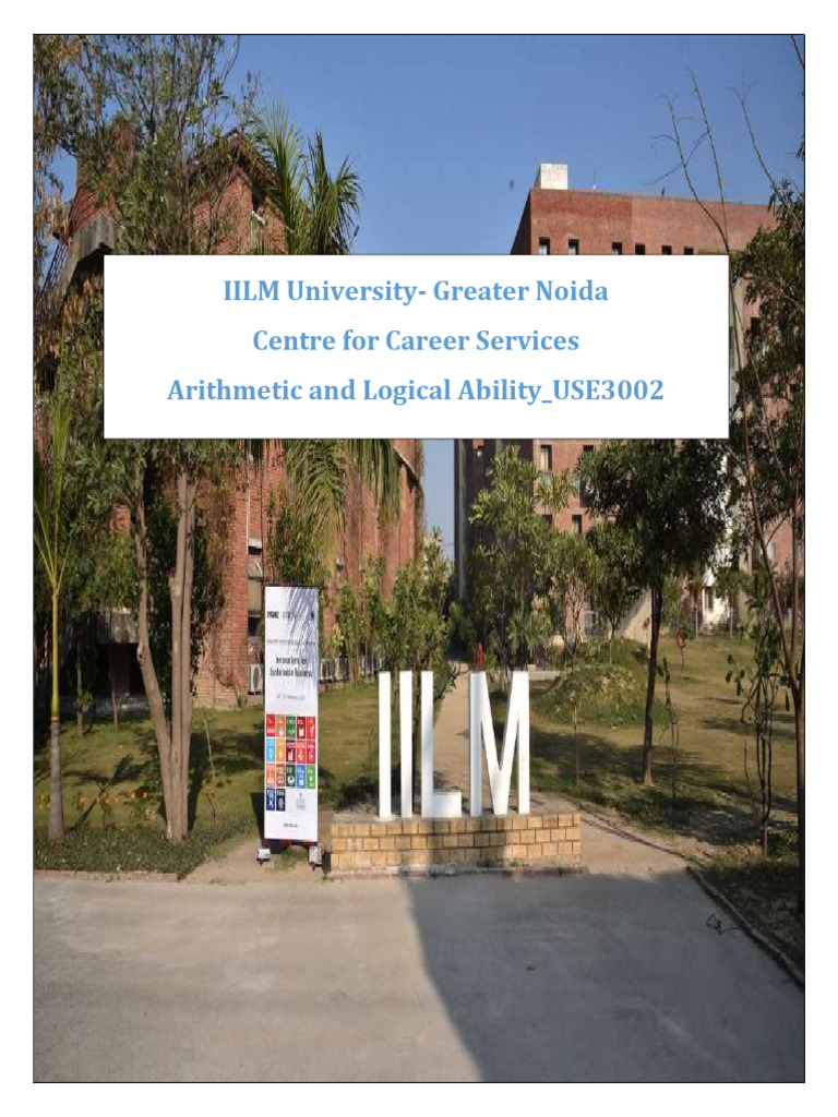 Arithmetic and Logical Ability - Class Sheets | PDF | Dell