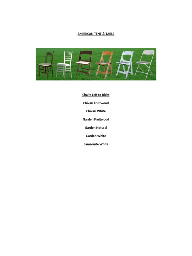 Chairs | PDF