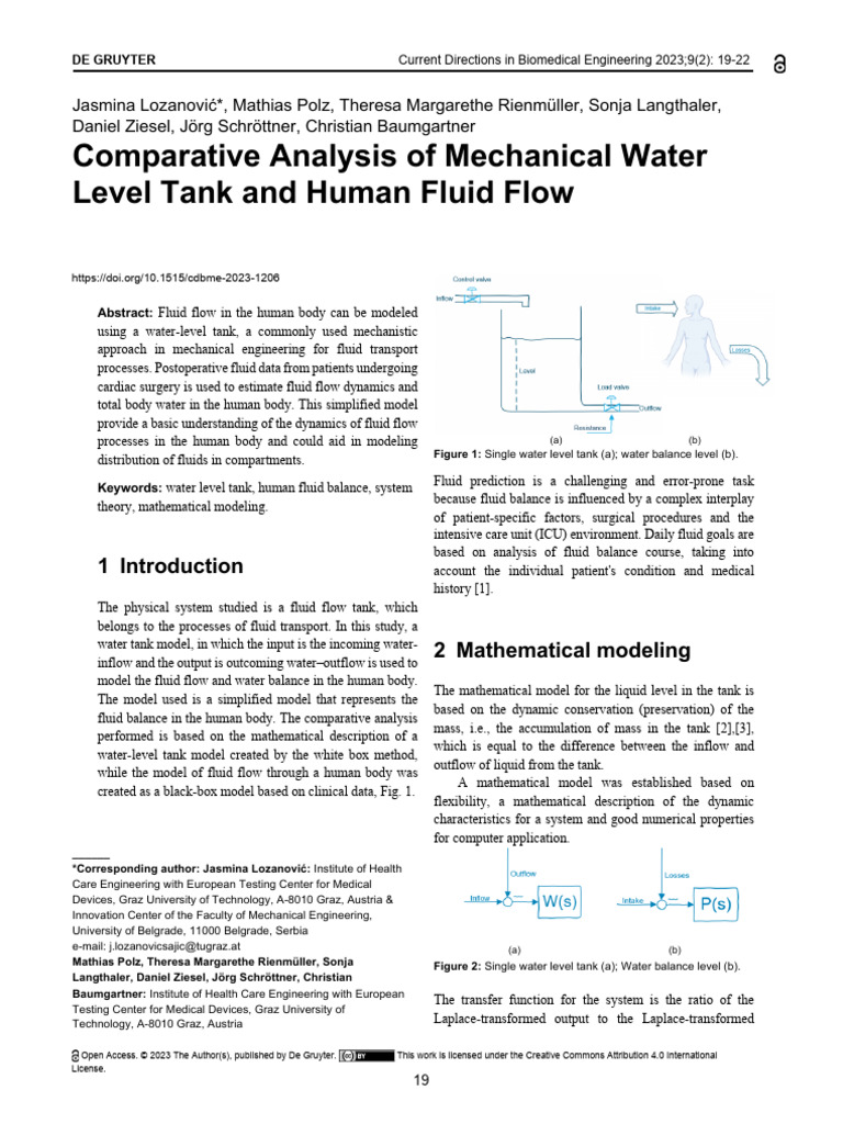 10.1515 - Cdbme 2023 1206 | PDF | Mathematical Model | System