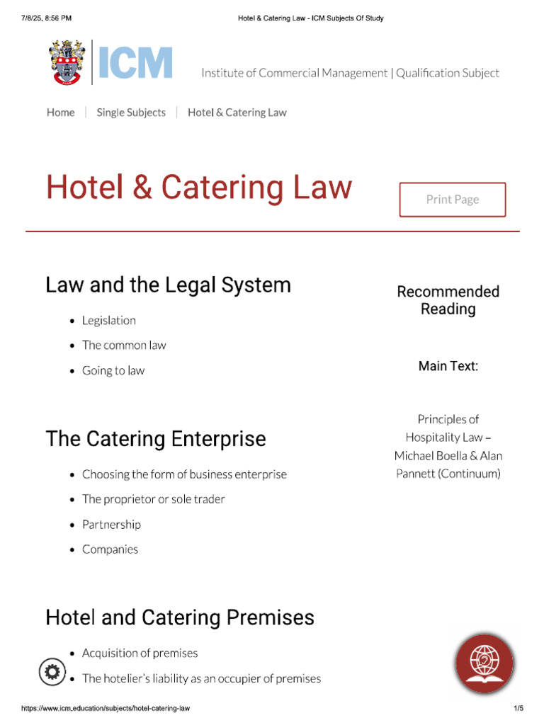 Icm Exam Evaluation Hotel and Catering | PDF