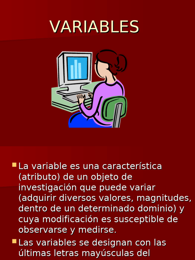 Variables y Tipos de Variables | PDF | Variable (Matemáticas) | Science