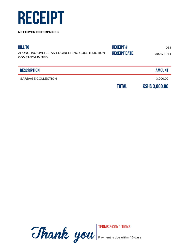 063 Zhonghao Overseas Engineering Construction Company Limit | PDF