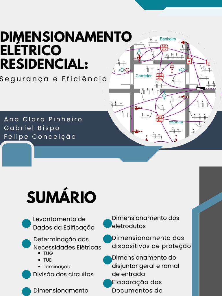 Dimensionamento Elétrico Residencial - 20250708 - 105435 - 0000 | PDF | Rede elétrica | Corrente ...