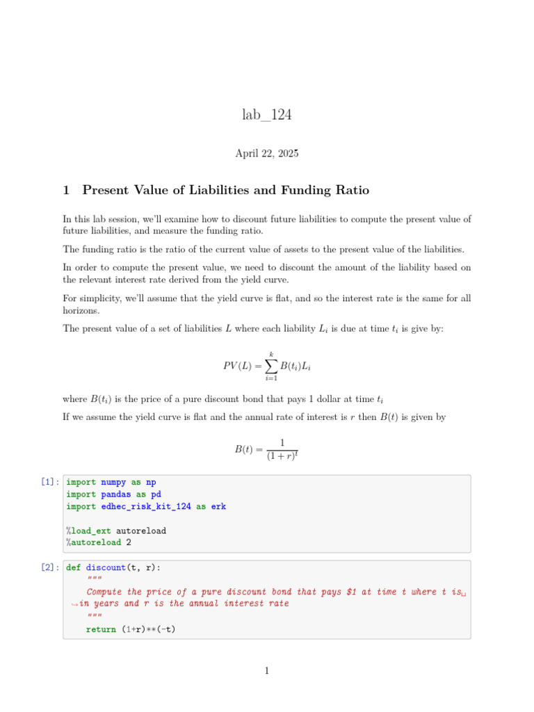 Lab - 124 WSH Alorswsh Alorswsh Alors | PDF | Discounting | Present Value