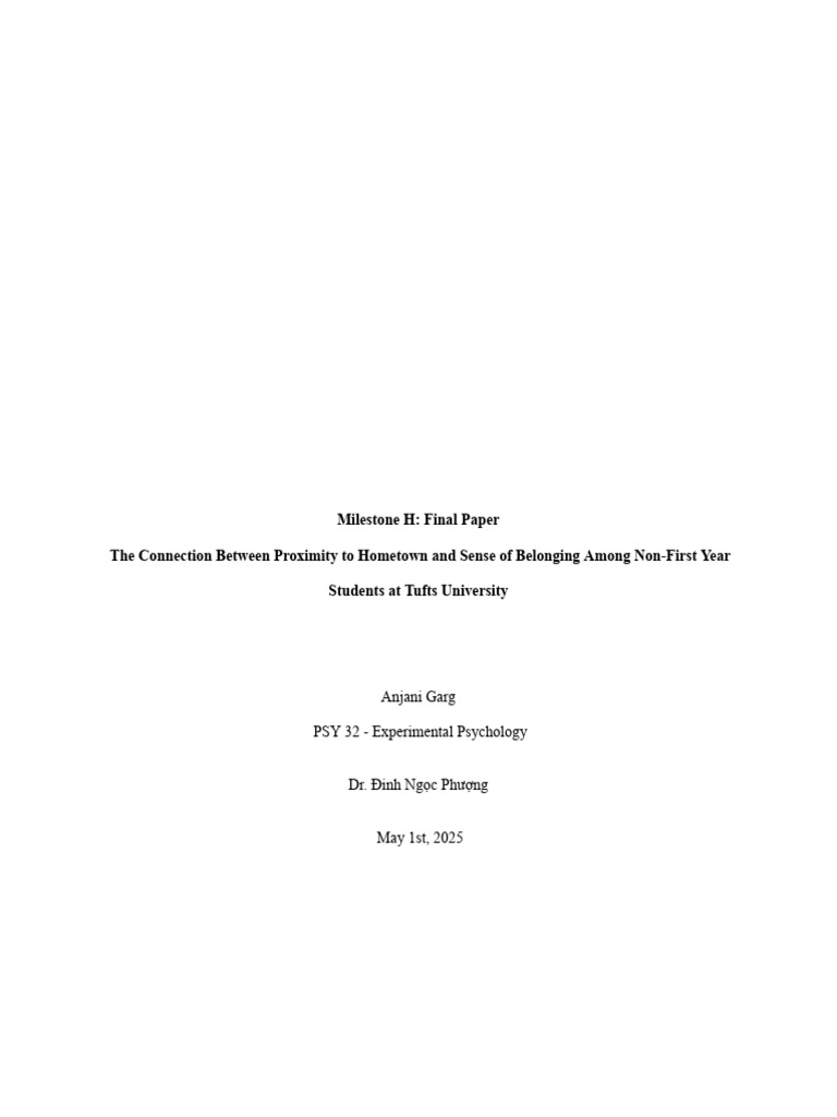 Final Milestone Style Paper | PDF | Dependent And Independent Variables ...