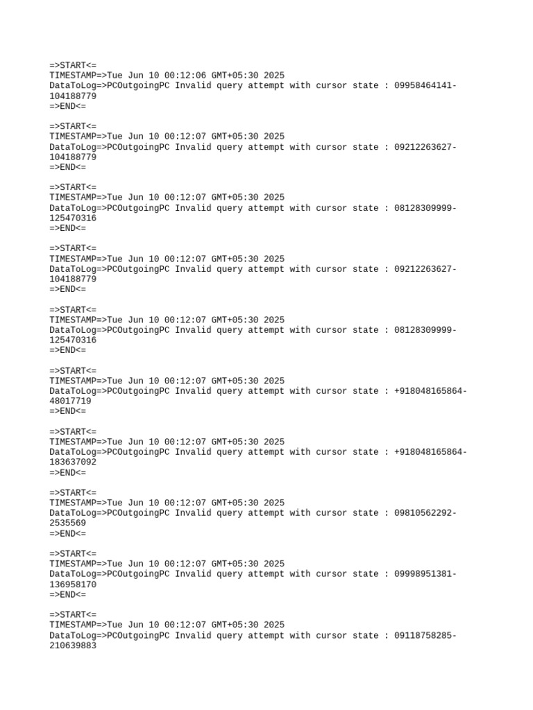 Telemerplogs 2025-06-10 | PDF
