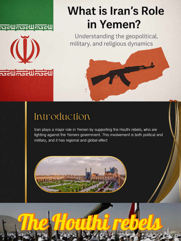 Iran Plays A Major Role in Yemen by Supporting The Houthi Rebels, Who Are Fighting Against The ...
