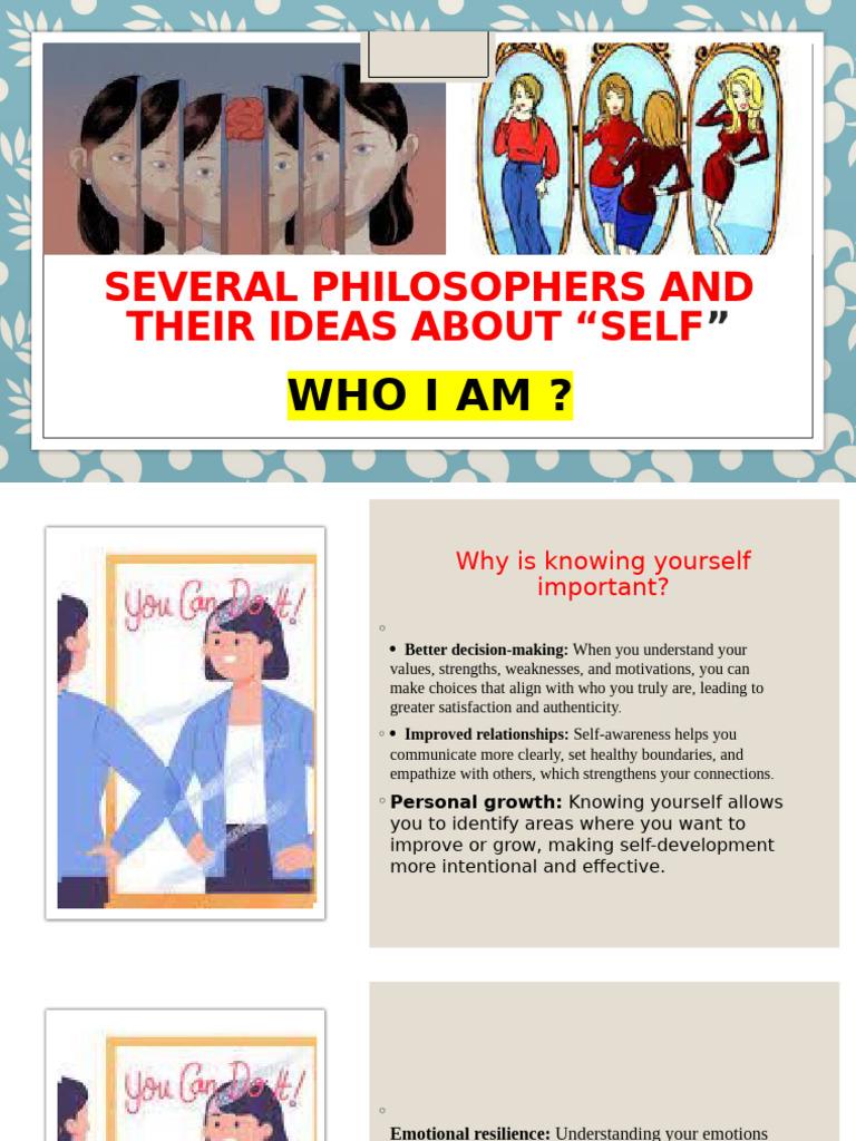 Philosophers on Self-Identity and Society | PDF | Philosophy Of Self ...