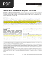 ACOG 2023 Guidelines on UTIs in Pregnancy | PDF | Urinary Tract ...