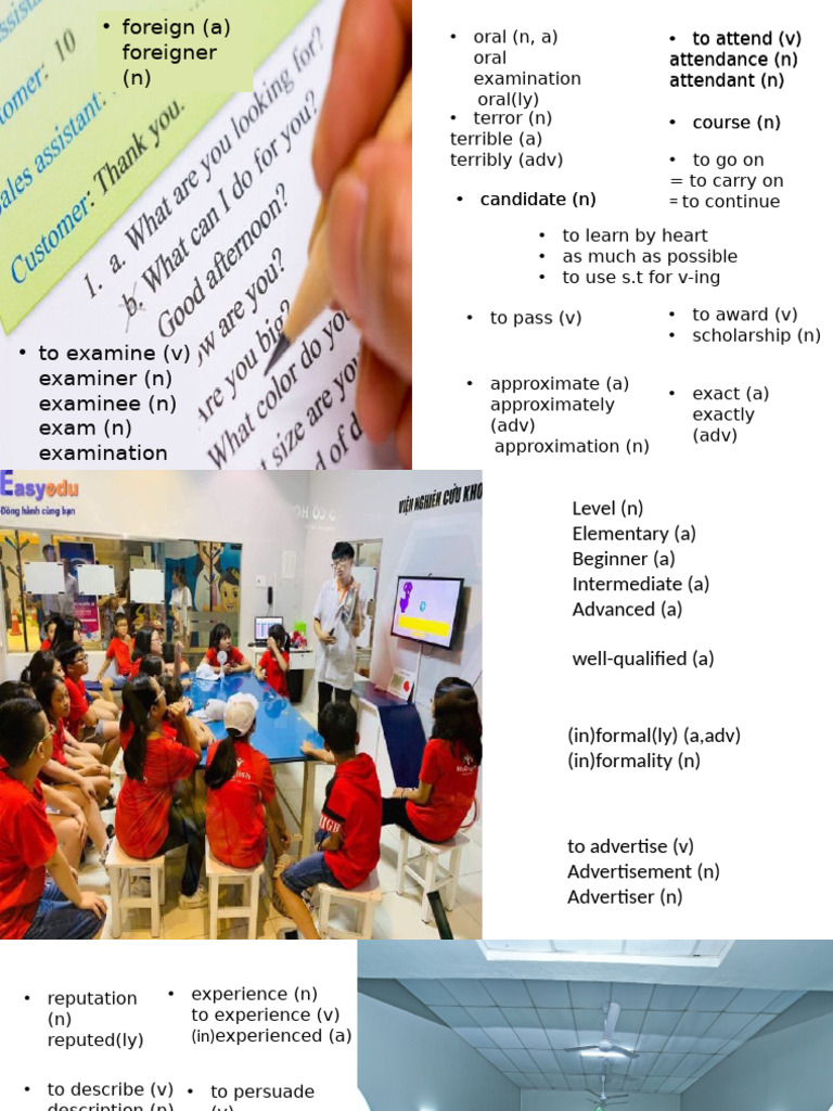 Vocabulary Unit 4 Overview | PDF