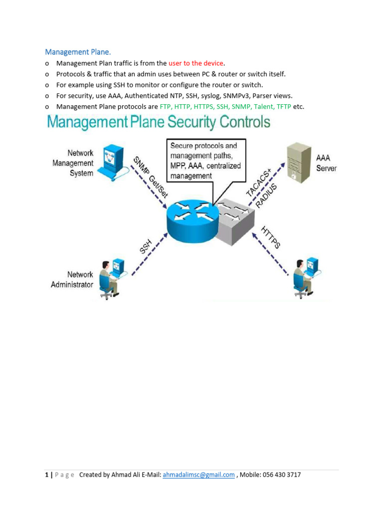 60 Control, Data+&+Mang+Plane | PDF | Computer Network | Denial Of Service Attack