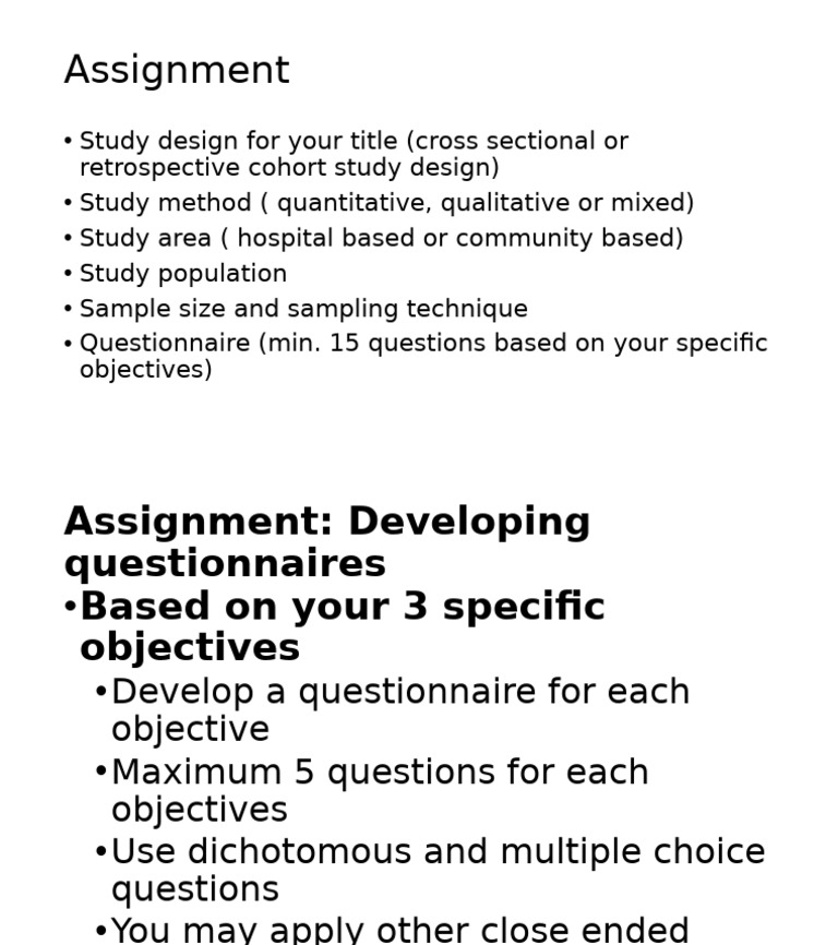 Research Methodology Assignment - Chapter 3 | PDF