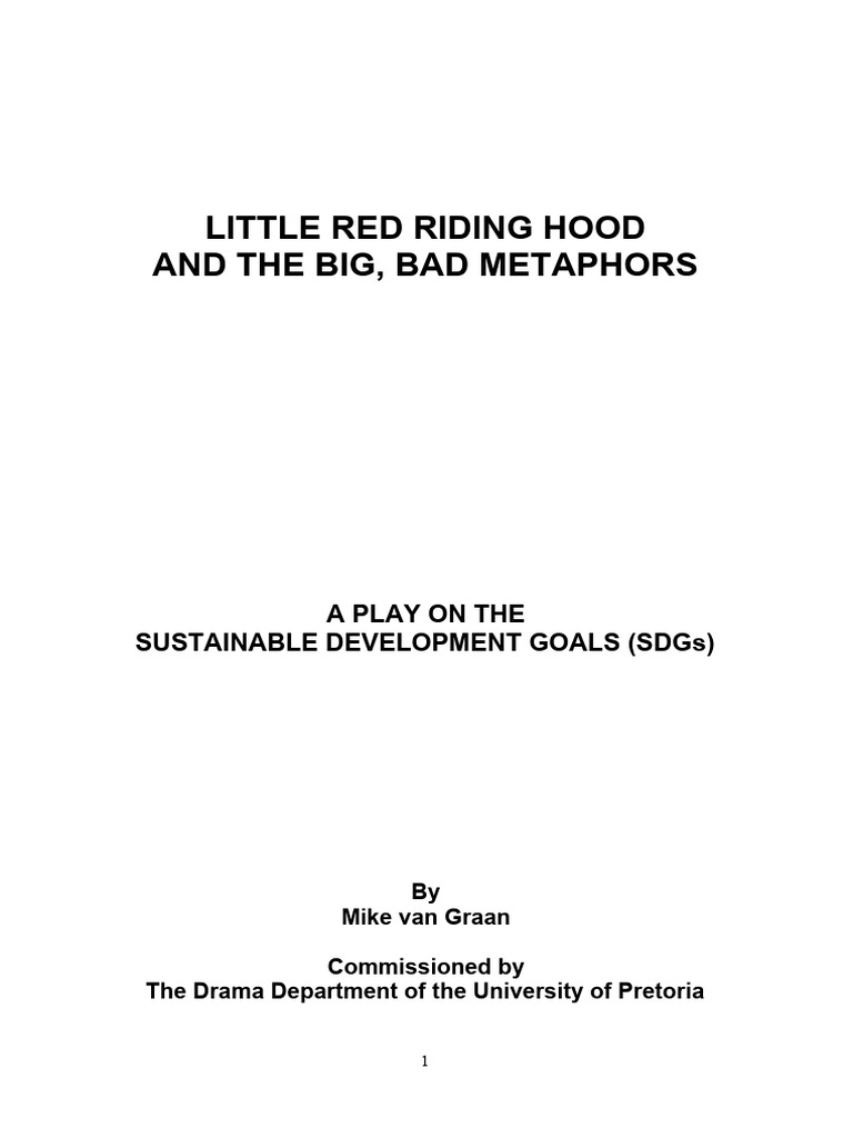 Metaphors in Red Riding Hood's Journey | PDF | Sustainability