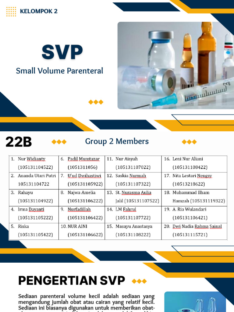 Pengertian dan Contoh Sediaan SVP | PDF