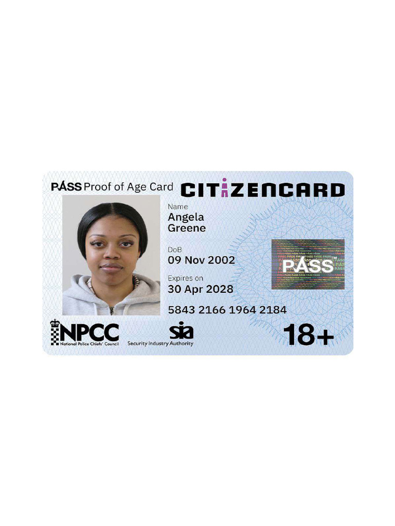 Citizencard Uk Id Card 2025 | PDF