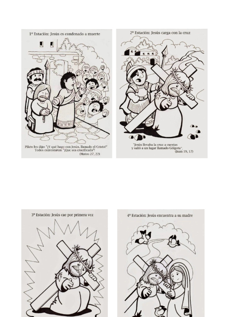 Estaciones Del Via Crucis Marzo 2025 | PDF